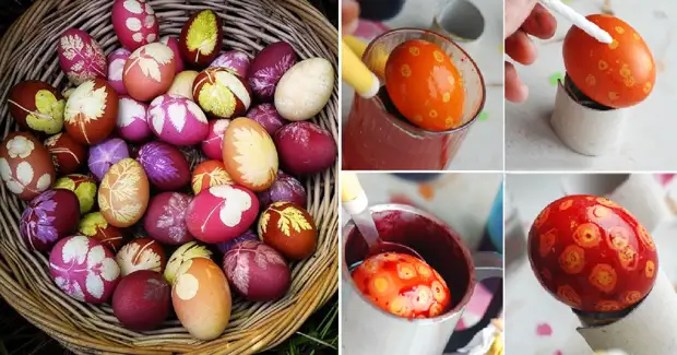 7 suurepärast viisi munade värvimiseks: ilma pintslite või kleebisteta