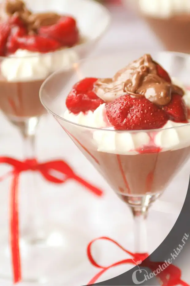 Chocolate - cognac mousse na cheese ude na oseose tomato