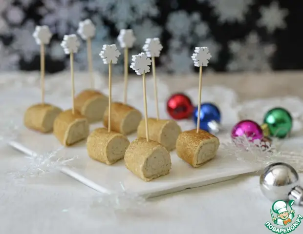 Tau txais daim ntawv qhia: Pancake Rolls nrog Mackerel Mousse