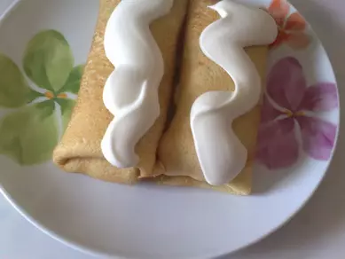Pancakes mat Hüttekéis a Prongen