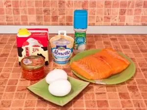 Salmon soufflé. Ingredients