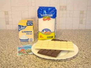 Chokolade soufflé Dag og nat. ingredienser