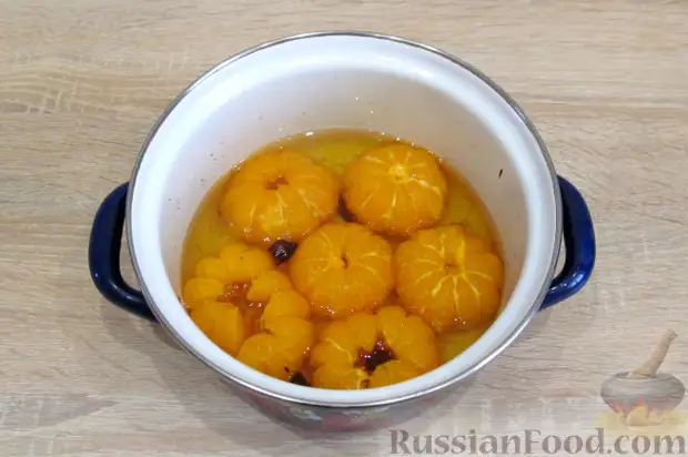 Mandarines au sirop épicé