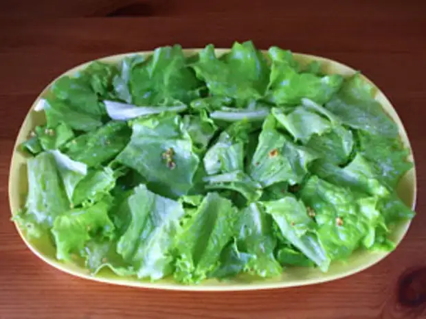 Listovi zelene salate.