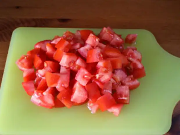 Diced tomatoes.