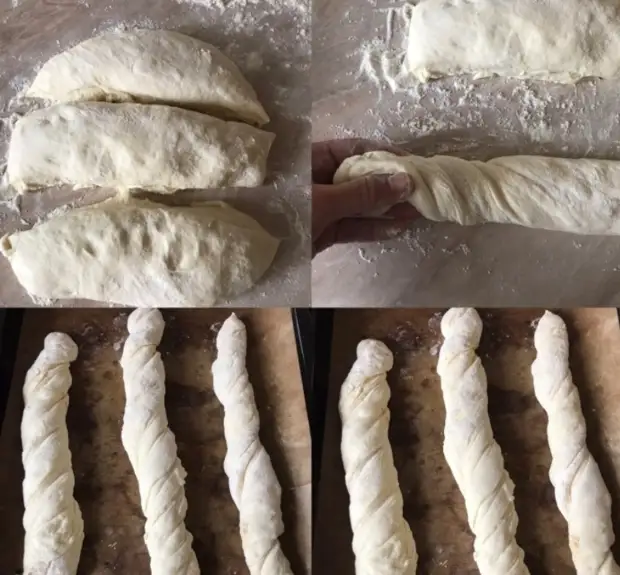 memfarita bagueto en la forno