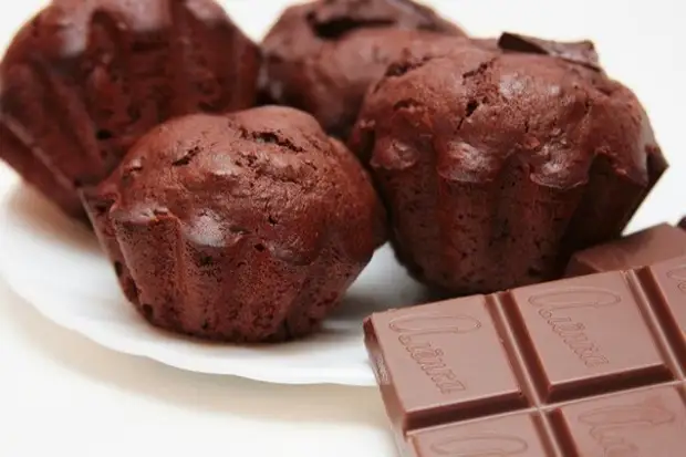 Muffins de chocolate