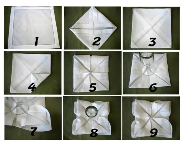 how to fold a lily napkin