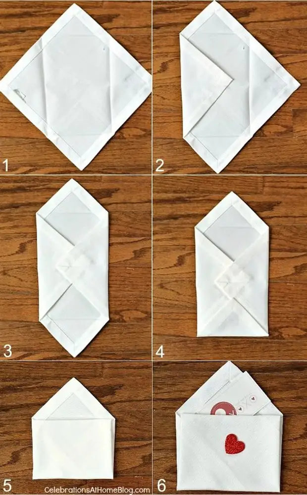 How to beautifully fold napkins on the festive table