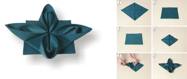 how to fold an artichoke napkin