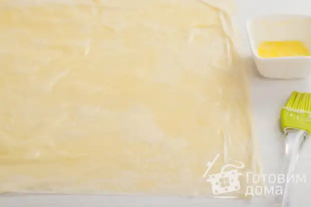 Пита со сирење од тесто фило (Тиропита) фотографија за рецепт 4