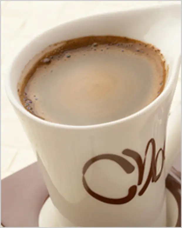 Café latte con chocolate