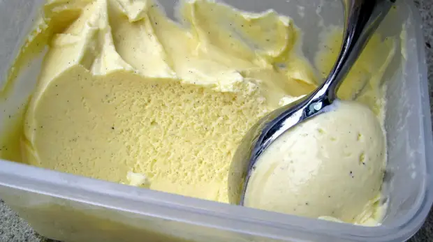 vanilla ice cream a cewar Dukan