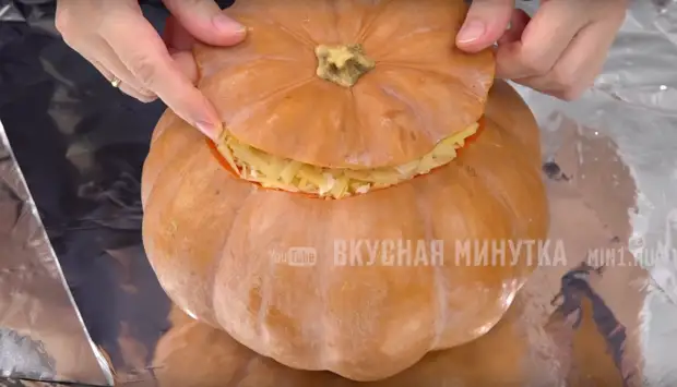 Unusual hot pumpkin dish: satisfying, very tasty and extremely simple