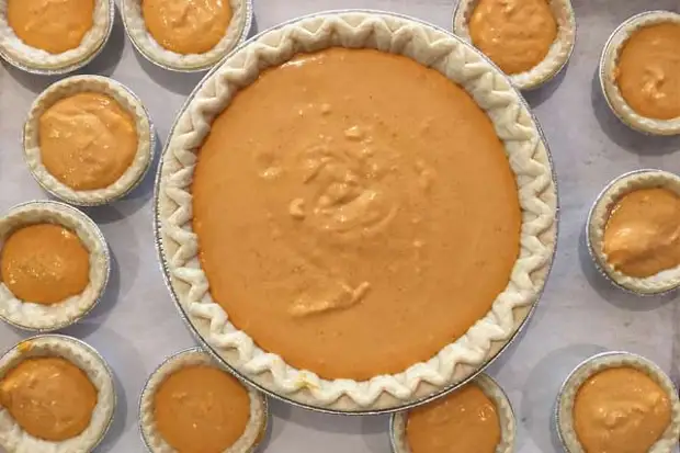 Pumpkin pie in 15 minutes