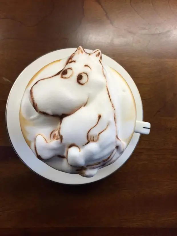 3D Mukaka Foam Coffee Horror