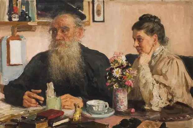 Lev Nikolaevich Tolstoj mei Sofia Andreevna