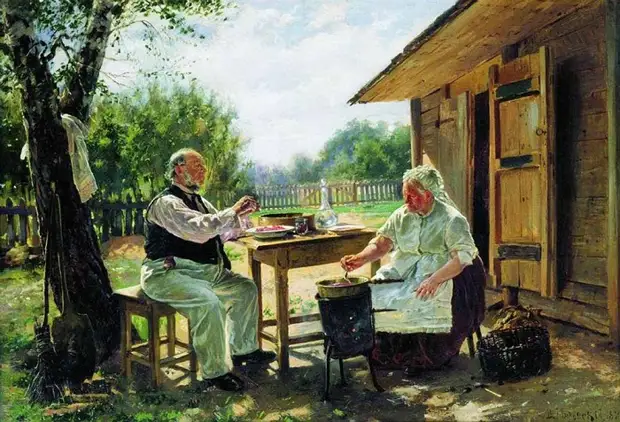 V. Makovsky. reçel pişirme