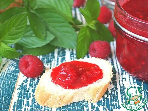 Raspberry-mint confiture