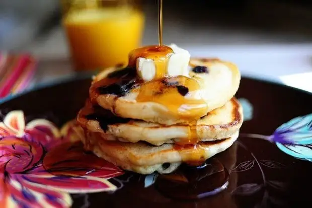 pancakes blueberry ນາວ