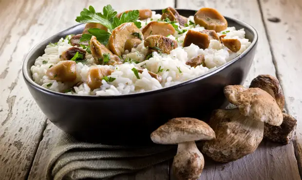 Risotto cu ciuperci porcini