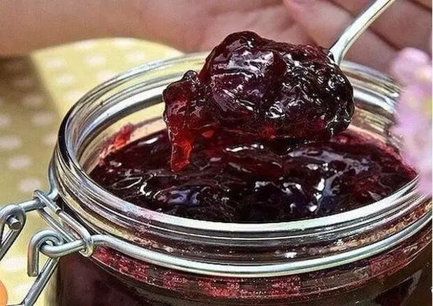 Delicate cherry jelly