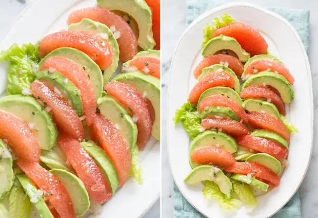 Hot-Heat-Rezepte: Ein atemberaubend einfaches Grapefruit-Avocado-Salat-Rezept