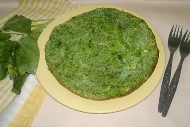 Zielony omlet # nakarm ucznia: zdjęcie krok 8