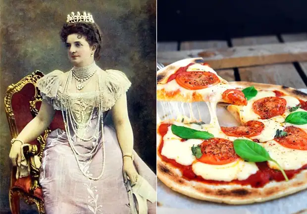 Dronning af Italien Margarita af Savoyen og pizzaen opkaldt efter hende.