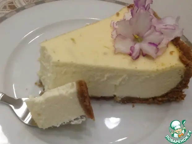 Homemade cheesecake sa cottage cheese nga adunay apog