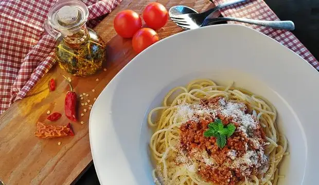 Läcker spaghetti bolognese