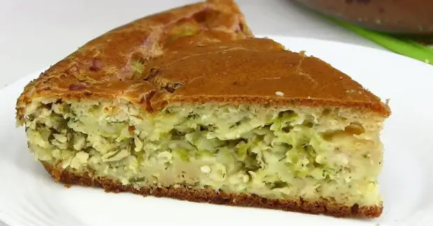 una torta con cavolo