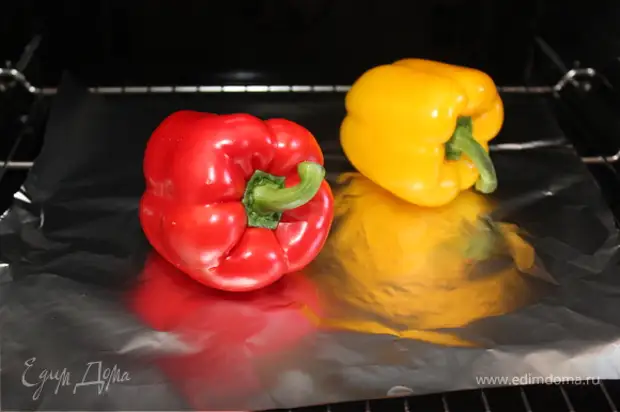 Place the peppers on a foil-lined wire rack.