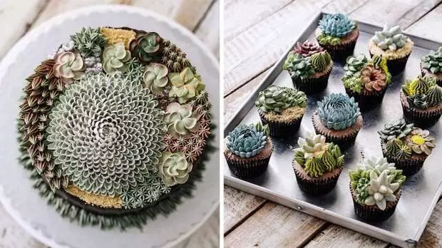 Eat Your Cactus: bolos adorables que parecen verdadeiras suculentas