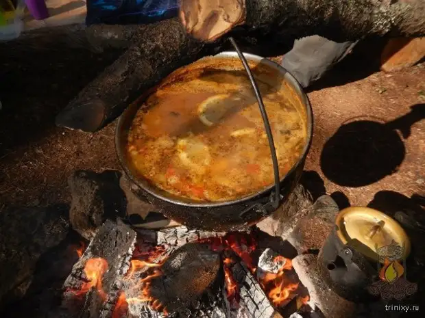 ¡La comida en una caminata y al aire libre siempre es más sabrosa! (22 fotos) almuerzo, naturaleza, barbacoa.