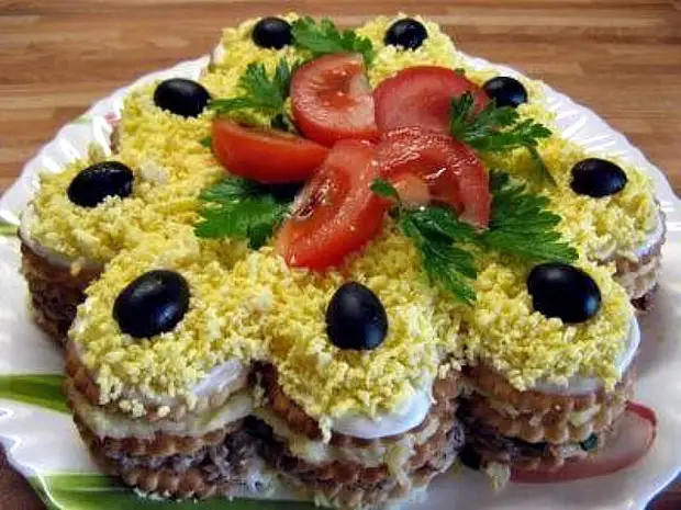 Amafi ya salade cake