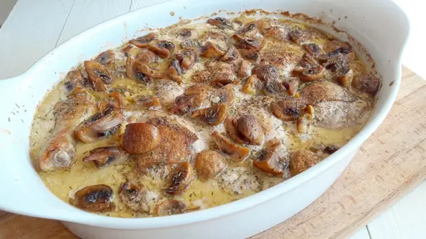 Chicken with mushrooms