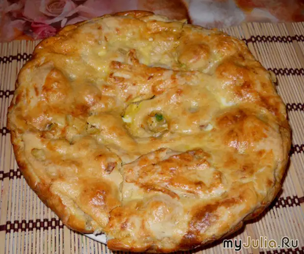 Sauzwar capelin kifi pie