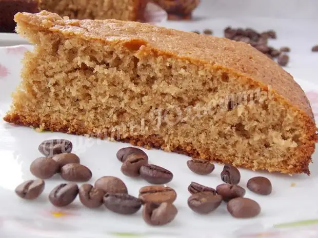 bolo de café de kefir