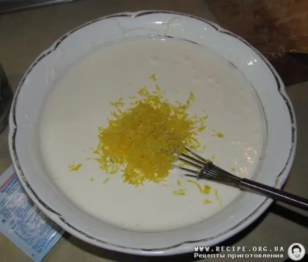 Resep dengan foto - Kue Madu Bola Emas: Membuat Krim