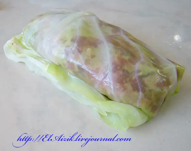 Stuffed cabbage educational program in pictures
