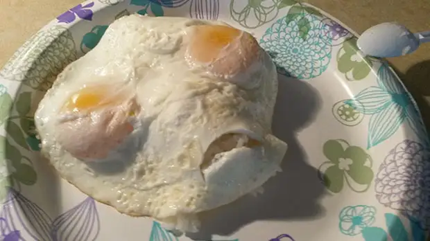 Mes œufs avec du riz ce matin