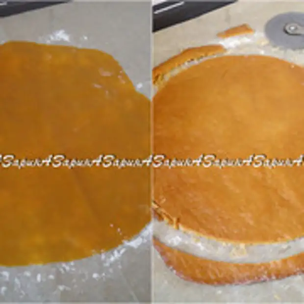 조리법의 단계별 사진 : Snowdrift Honey 케이크
