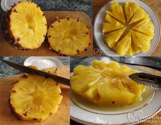 How to peel, slice and serve pineapple