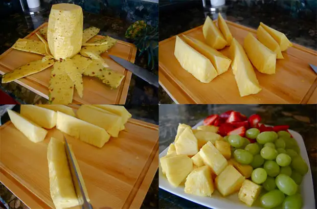 How to cut, peel, and garnish a pineapple