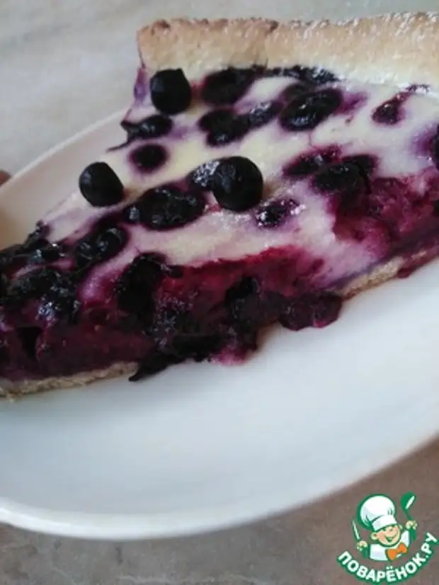 Berry pie sa sour cream nga pagpuno