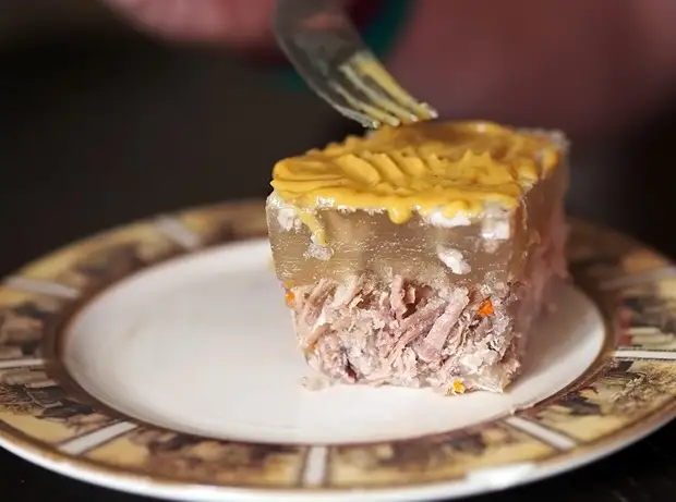 Aspic 10 minuutissa. Ja se oli, voi kauhu, meidän aamiaisemme!