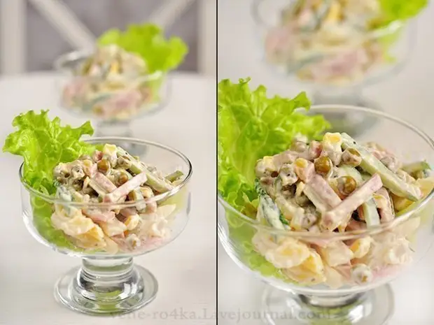 10 ka salad nga adunay ham