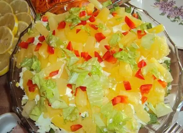 Lesnaya Polyana salad sa iba't ibang bersyon