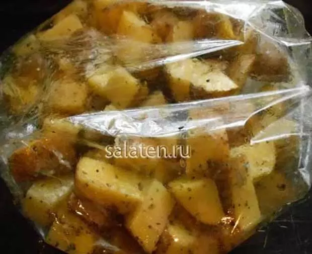 Aardappelen in een pakket. Heel simpel en lekker!